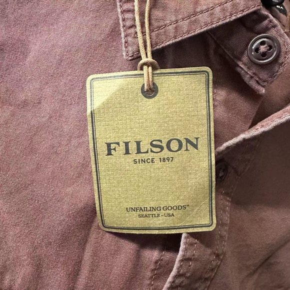 Filson | Shirts | Filson Short Sleeve Field Shirtredclaynew With Tag ...